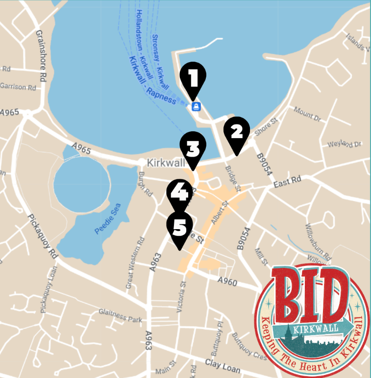 Kirkwall BID Creates Town Maps | Kirkwall BID